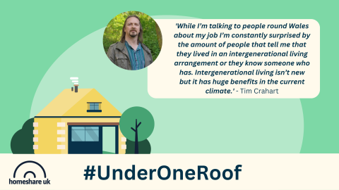 Join the Homeshare UK Wales ‘Under One Roof’ campaign | Homeshare UK